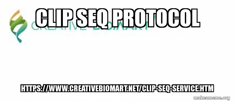 clip seq protocol https://www.creativebiomart.net/CLIP-Seq-Service.htm ...