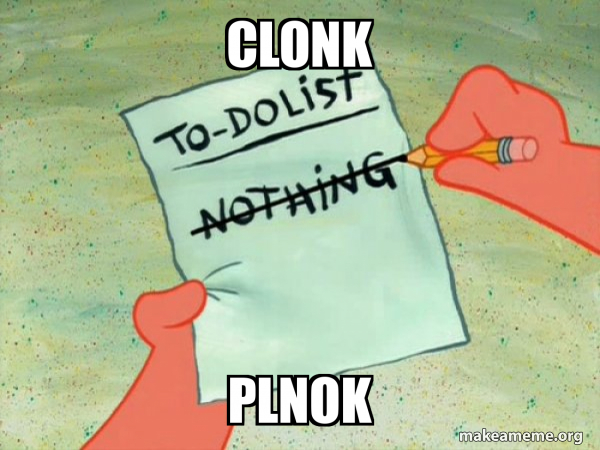 CLONK PLNOK - TO-DO List Meme Generator