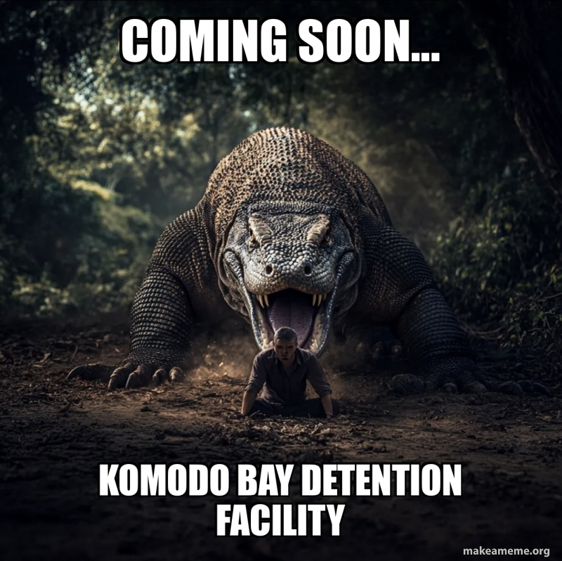 Coming soon... Komodo bay detention facility Meme Generator