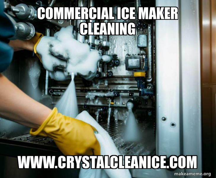 commercial ice maker cleaning www.crystalcleanice.com Meme Generator