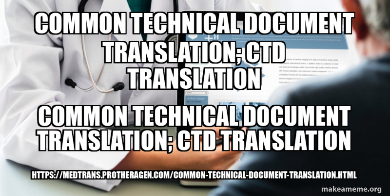 Common Technical Document Translation; CTD Translation Common Technical ...