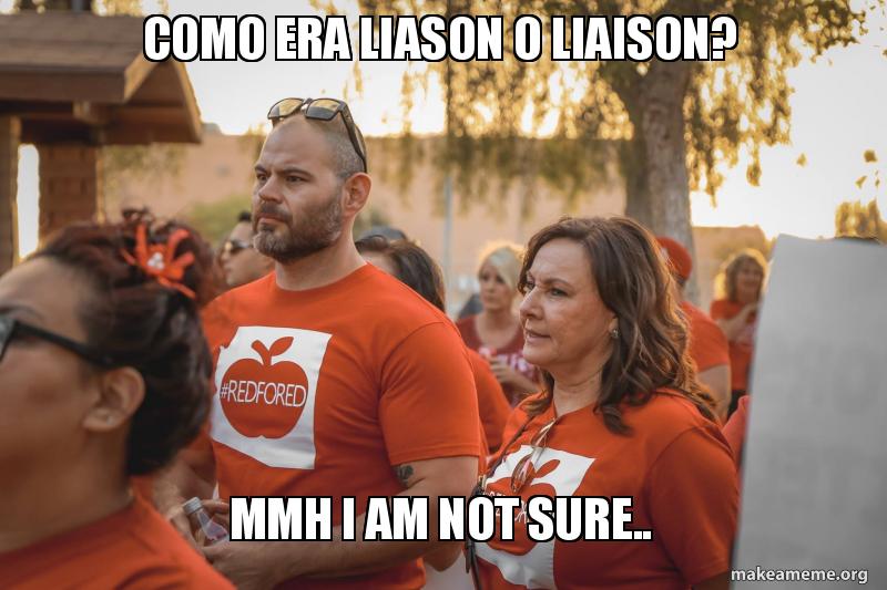 Como era liason o liaison? Mmh I am not sure.. Meme Generator