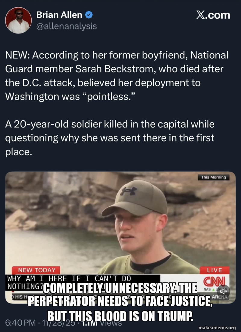 completely unnecessary. the perpetrator needs to face justice, but this ...