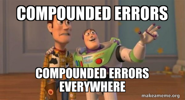 compounded errors COMPOUNDED ERRORS everywhere - Buzz and Woody (Toy ...
