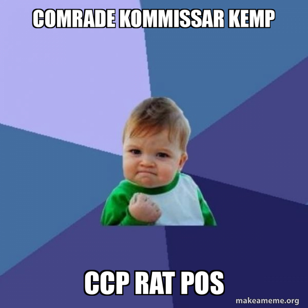 comrade kommissar kemp ccp rat pos - Success Kid Meme Generator