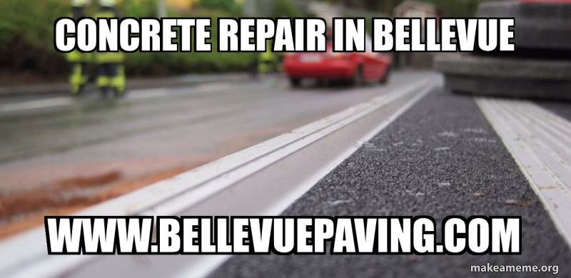 Concrete Repair in Bellevue www.bellevuepaving.com Meme Generator