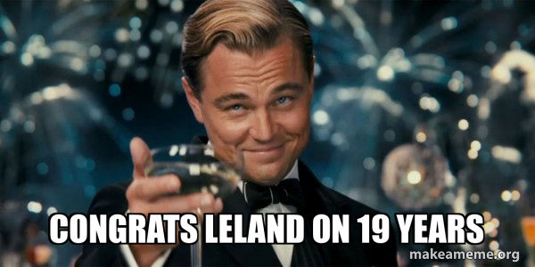 congrats leland on 19 years - Great Gatsby Reaction - Leonardo DiCaprio ...
