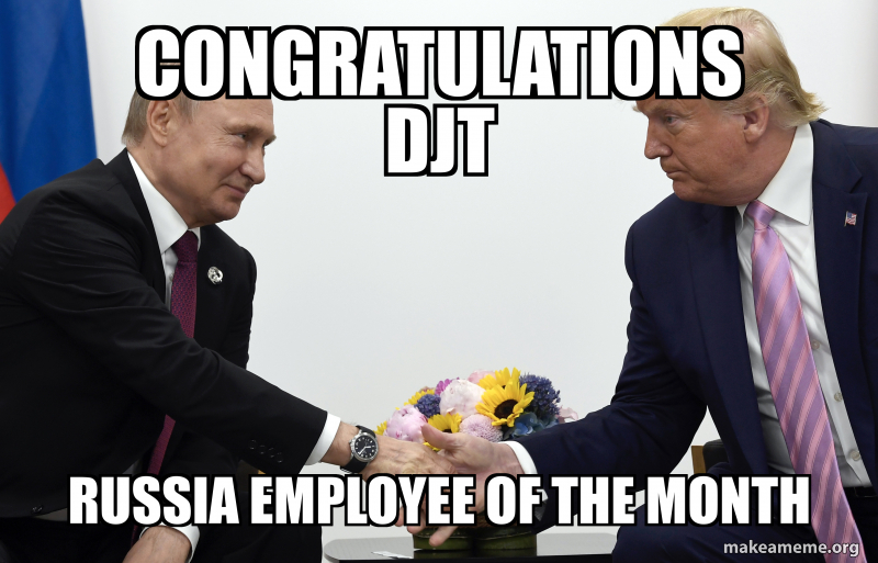 Congratulations DJT Russia employee of the month Meme Generator