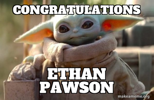 Congratulations ethan pawson - Baby Yoda looking at you Meme Generator