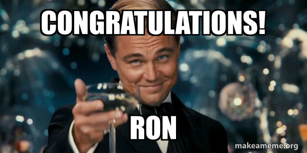 Congratulations! Ron - Great Gatsby Reaction - Leonardo DiCaprio Toast ...