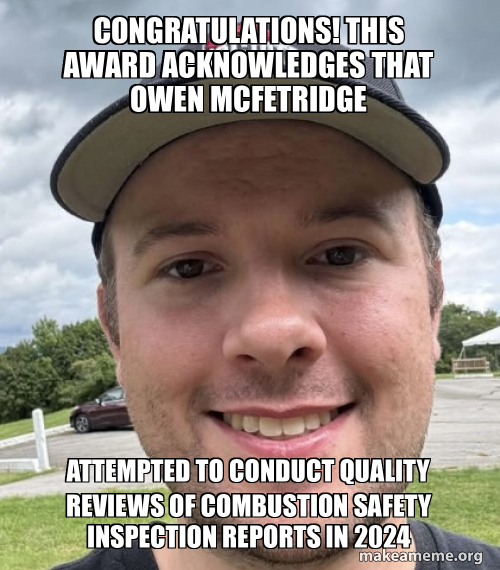 CONGRATULATIONS! This award acknowledges that owen mcfetridge attempted ...