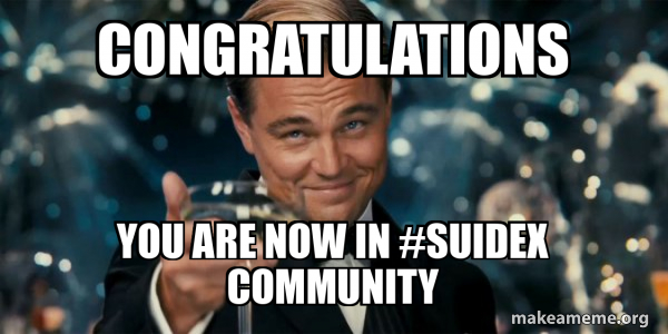 congratulations YOU ARE NOW IN #SUIDEX COMMUNITY - Great Gatsby ...