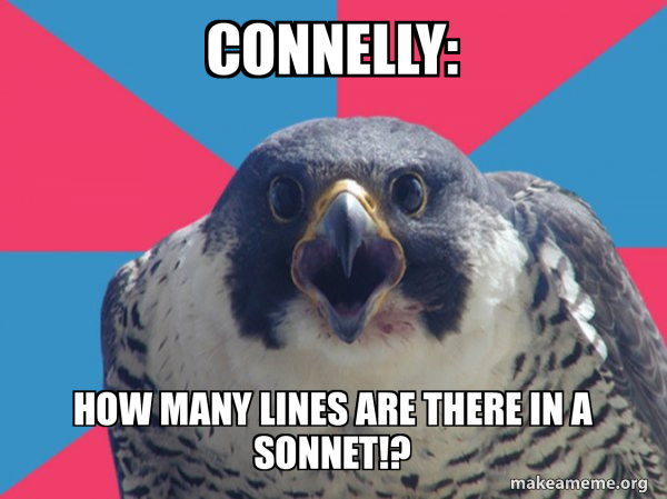 Connelly How Many Lines Are There In A Sonnet Millennial Falcon 