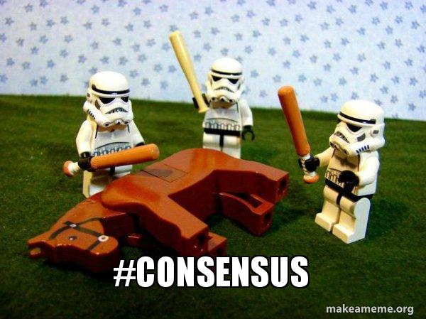 #consensus - Flogging a Dead Horse Meme Generator