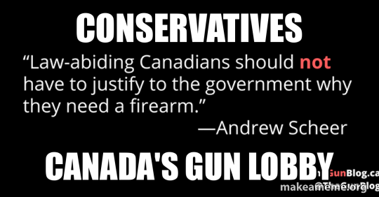 CONSERVATIVES CANADA'S GUN LOBBY Meme Generator