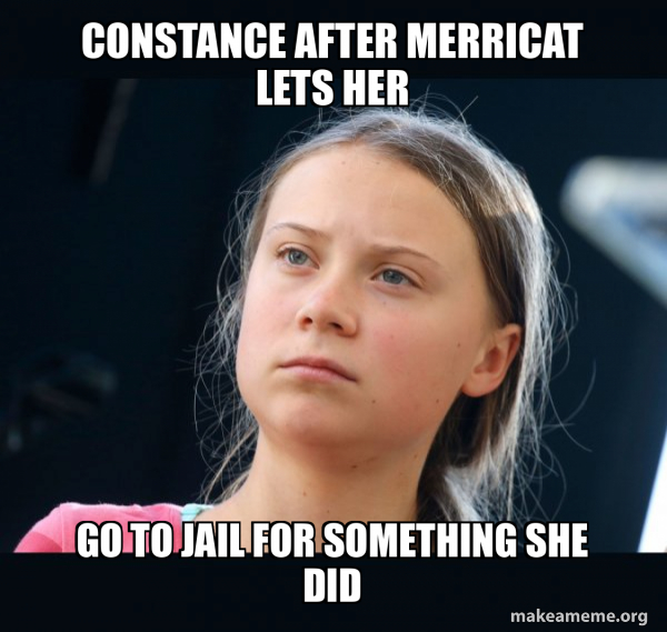 Constance after Merricat lets her go to jail for something she did ...