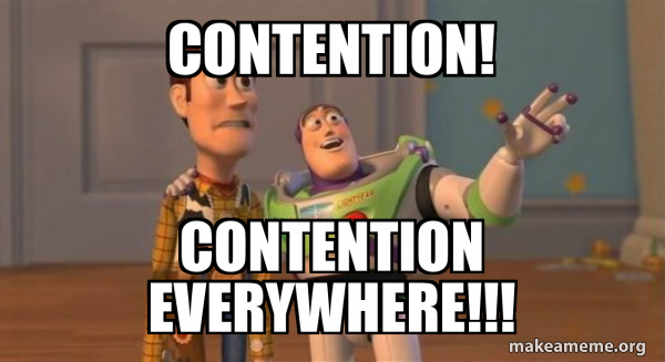Contention! Contention everywhere!!! - Buzz and Woody (Toy Story) Meme ...