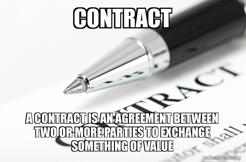 contract a contract is an agreement between two or more parties to ...