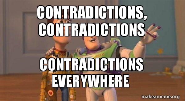 Contradictions, Contradictions Contradictions Everywhere - Buzz and ...