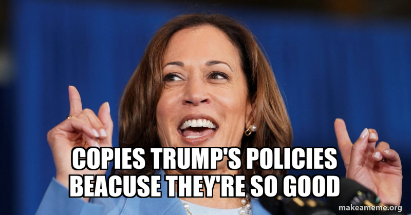 Copies Trump's Policies beacuse they're so good Meme Generator