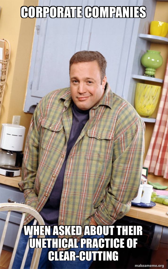 Corporate companies when asked about their unethical practice of clear ...