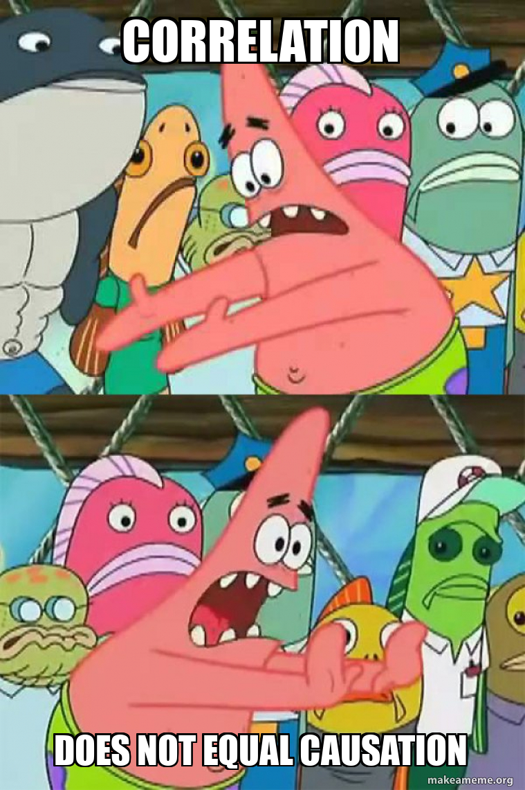 correlation does not equal causation - Push It Somewhere Else Patrick ...