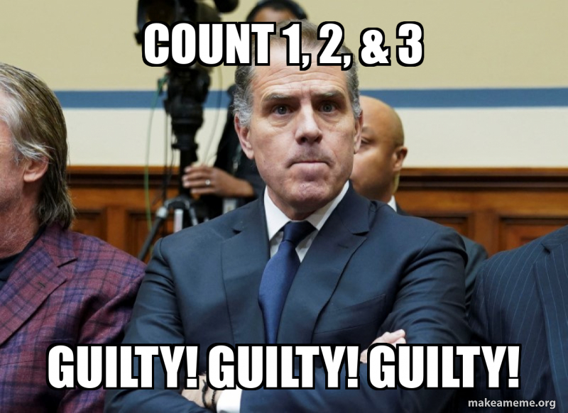 Count 1, 2, & 3 Guilty! Guilty! Guilty! Meme Generator