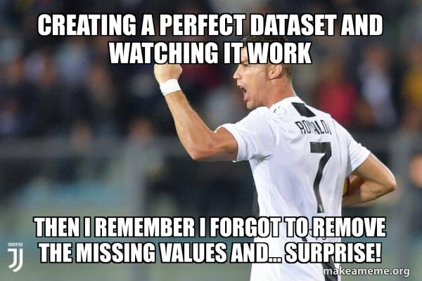Creating a perfect dataset and watching it work Then I remember I ...