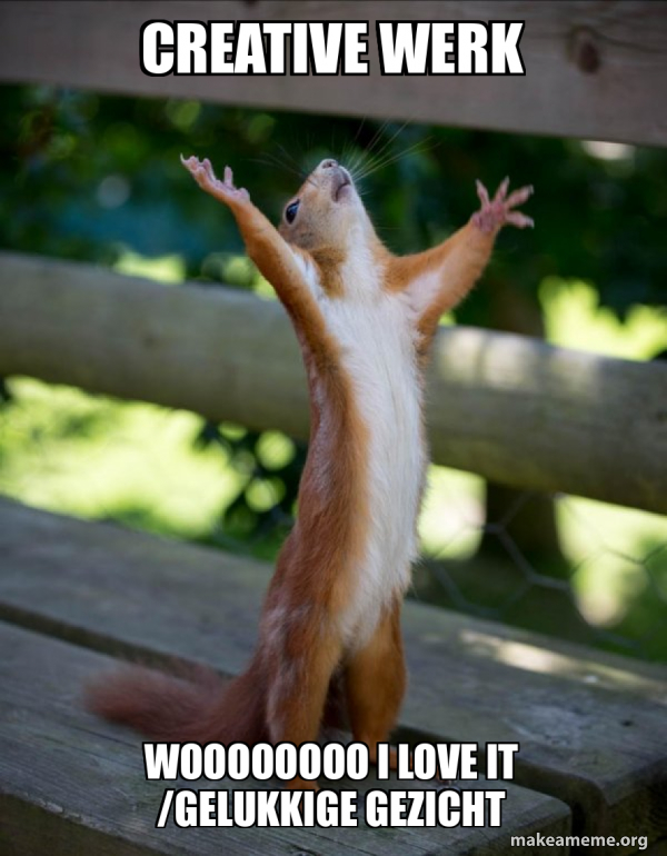 creative werK WOOOOOOOO I LOVE IT /gelukkige gezicht - Happy Squirrel ...