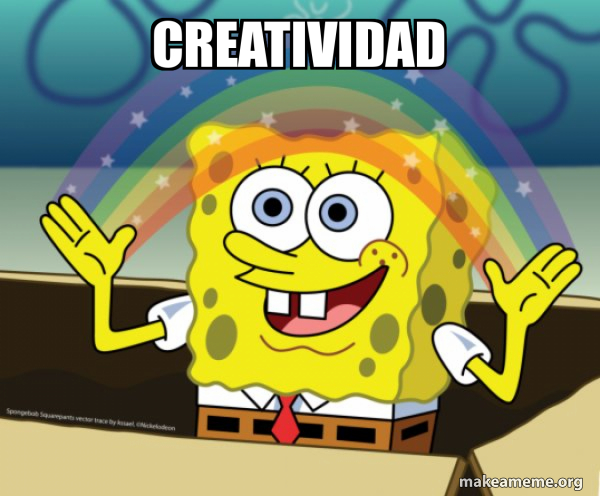 Creatividad - Rainbow SpongeBob Meme Generator