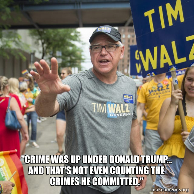 "Crime was up under Donald Trump... and that's not even counting the ...