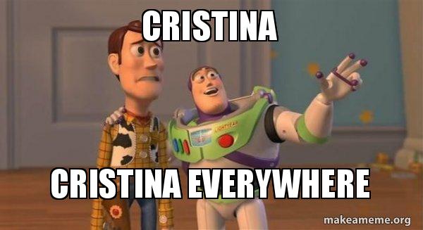 Cristina Cristina everywhere - Buzz and Woody (Toy Story) Meme Meme ...