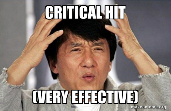 critical hit (very effective) - Jackie Chan Why? Meme Generator