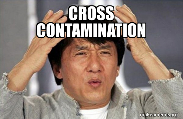 cross contamination - Jackie Chan Why? Meme Generator
