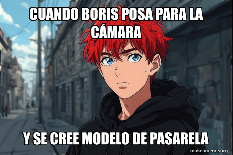 Cuando Boris posa para la cámara Y se cree modelo de pasarela Meme ...