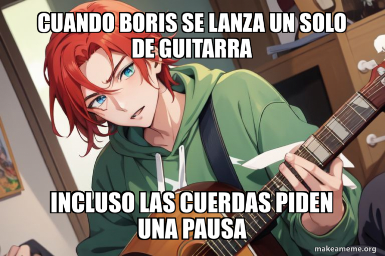 Cuando Boris se lanza un solo de guitarra Incluso las cuerdas piden una ...