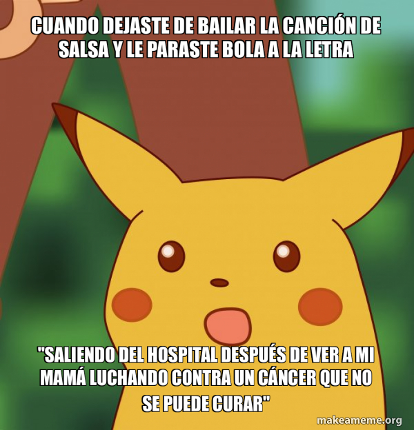 Cuando dejaste de bailar la canción de salsa y le paraste bola a la ...