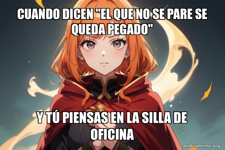 Cuando dicen "el que no se pare se queda pegado" Y tú piensas en la ...