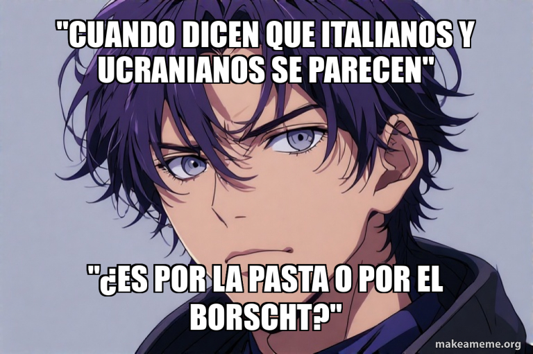 "Cuando dicen que italianos y ucranianos se parecen" "¿Es por la pasta ...