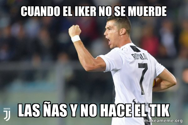 cuando el Iker no se muerde las ñas y no hace el tik - Cristiano ...