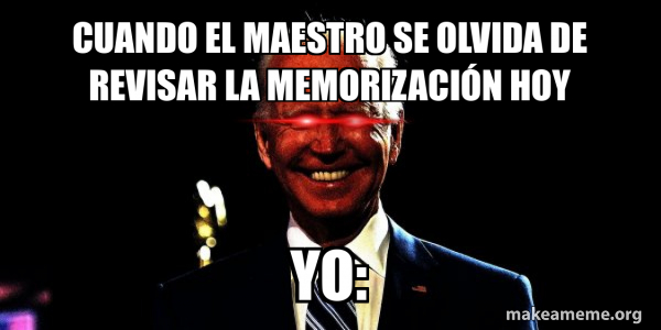 Cuando el maestro se olvida de revisar la memorización hoy Yo: - Dark ...