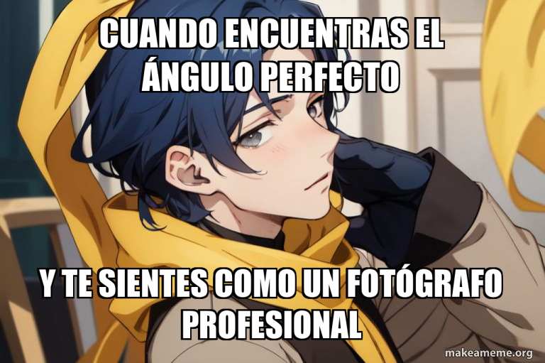 Cuando encuentras el ángulo perfecto Y te sientes como un fotógrafo ...