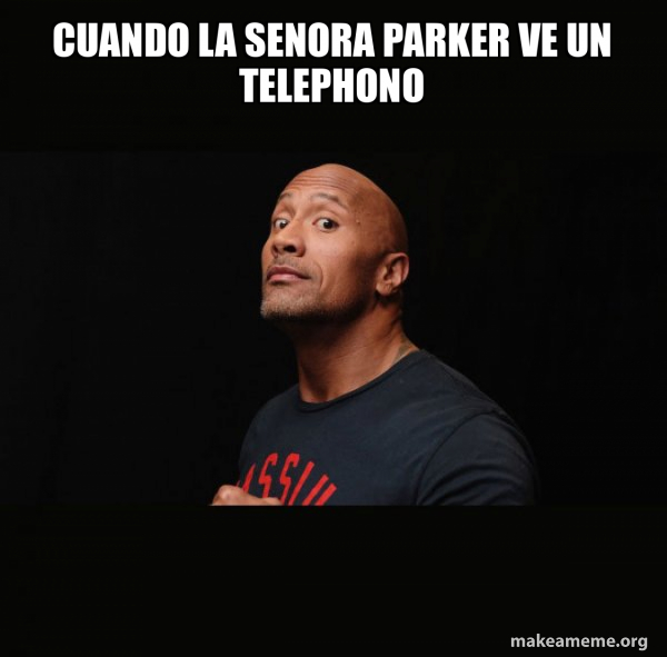 Cuando la Senora Parker ve un telephono - Dwayne Johnson (The Rock ...