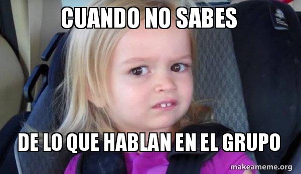 CUANDO NO SABES DE LO QUE HABLAN EN EL GRUPO - Side-Eyes Chloe Meme ...