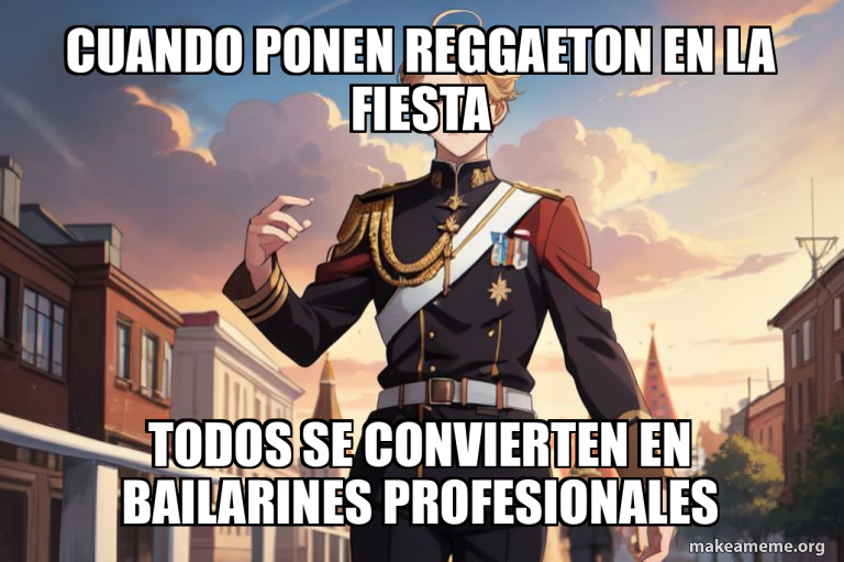 Cuando ponen reggaeton en la fiesta Todos se convierten en bailarines ...