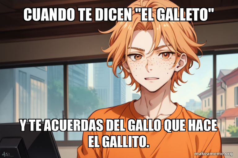 Cuando te dicen "el galleto" Y te acuerdas del gallo que hace el ...