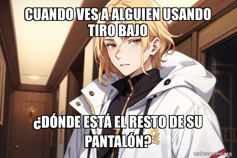 Cuando ves a alguien usando tiro bajo ¿Dónde está el resto de su ...