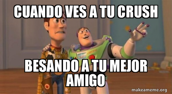 cuando ves a tu crush besando a tu mejor amigo - Buzz and Woody (Toy ...