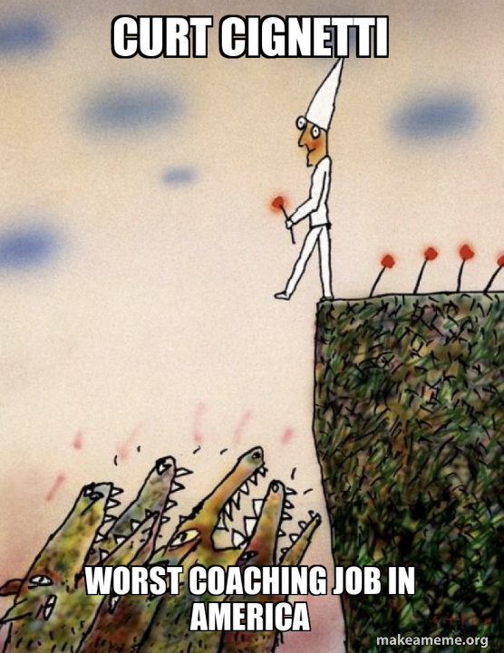 Curt Cignetti Worst coaching job in america Meme Generator