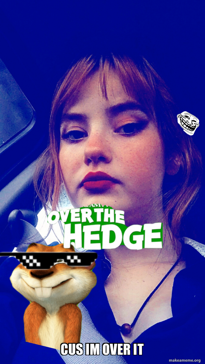 Cus im over It Meme Generator
